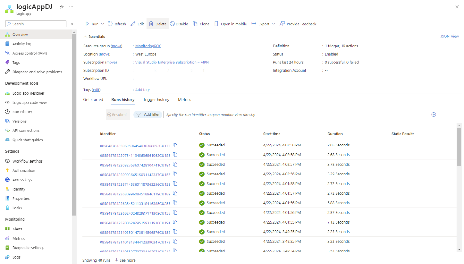 Send Messages to Log Analytics with Logic Apps
